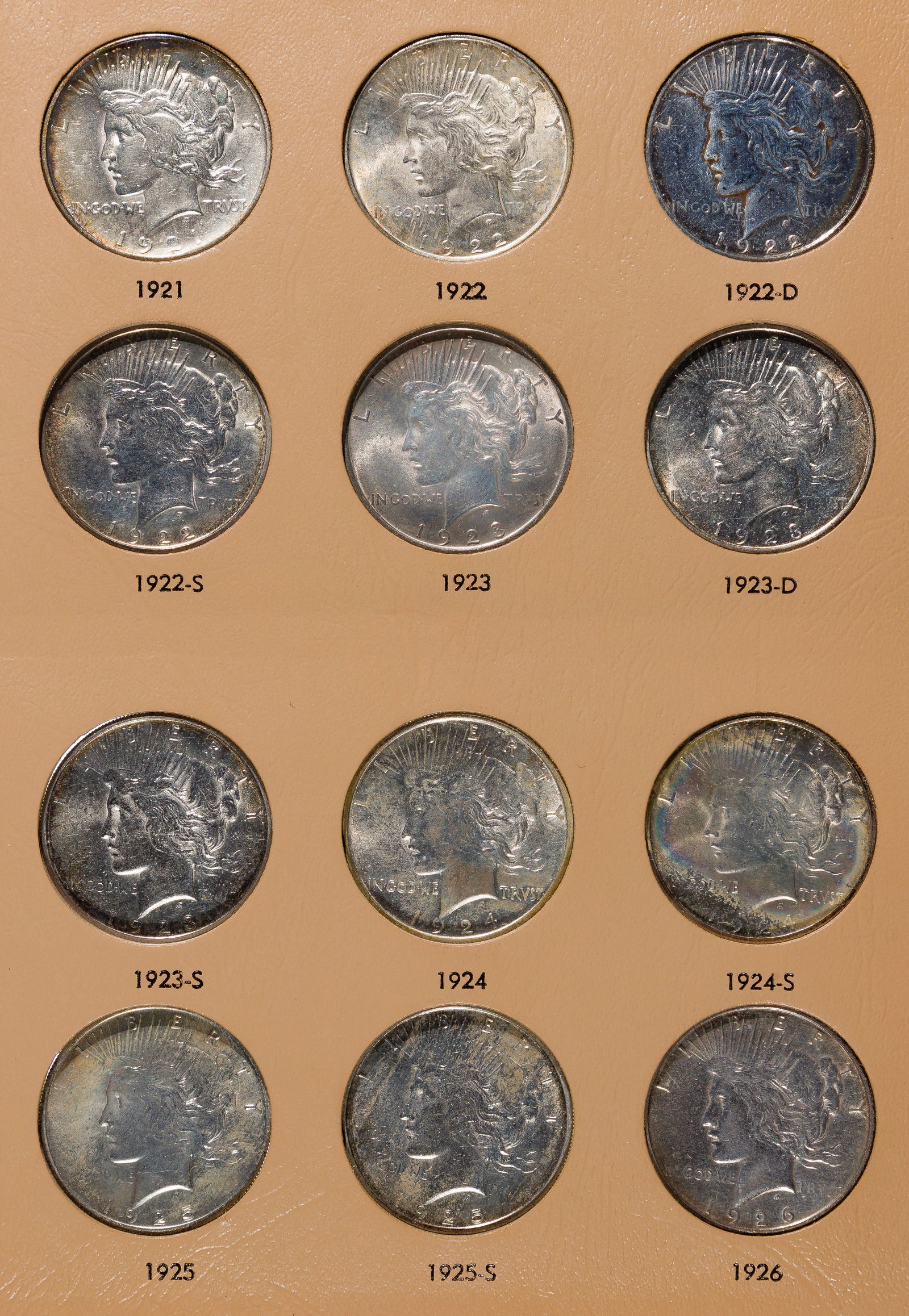 Peace Dollar Complete Set Auction