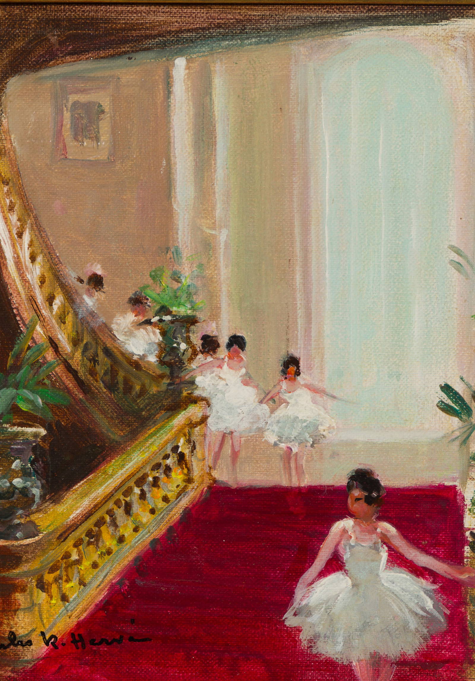 Jules R. Herve (french, 1887-1981) Oil On Canvas Auction