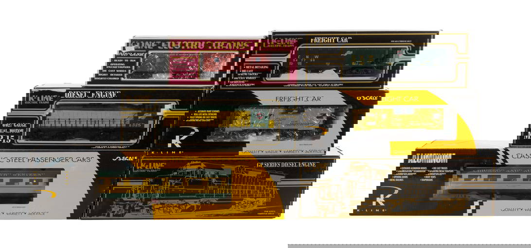 K Line Model Train Chicago & Northwestern Assortment