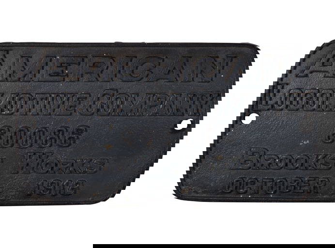 American Locomotive Co. Locomotive Work Plate