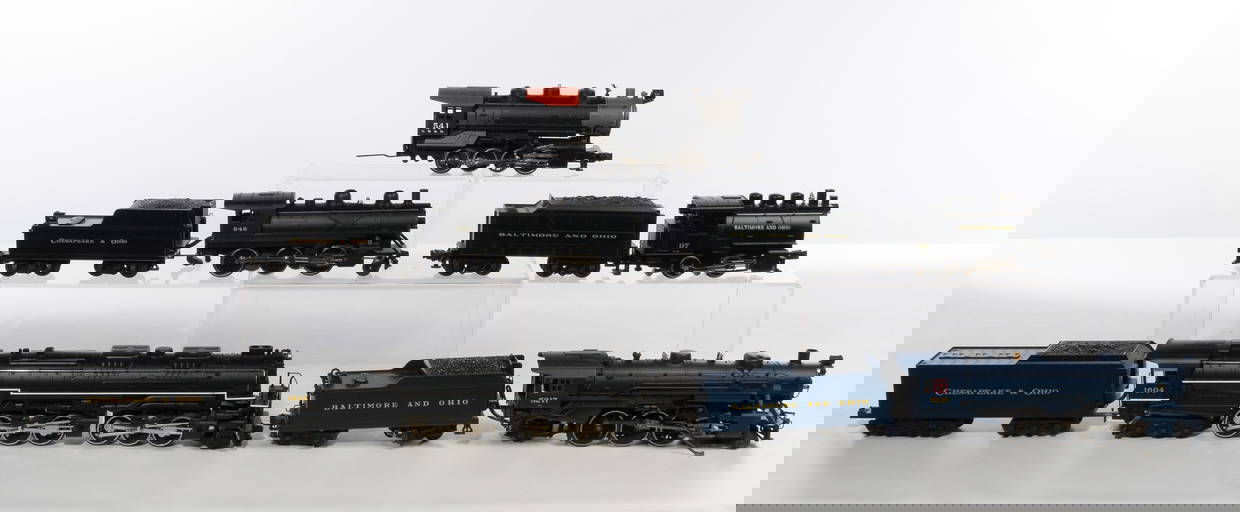 Mth Model Train O Scale Locomotive And Tender Assortment