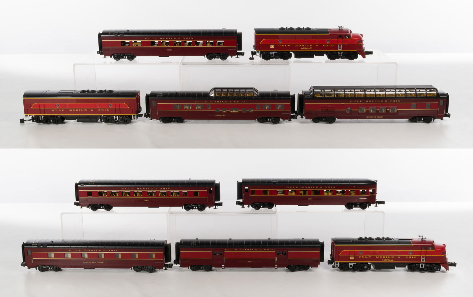Mth Model Train O Scale Gulf Mobile & Ohio Assortment Auction