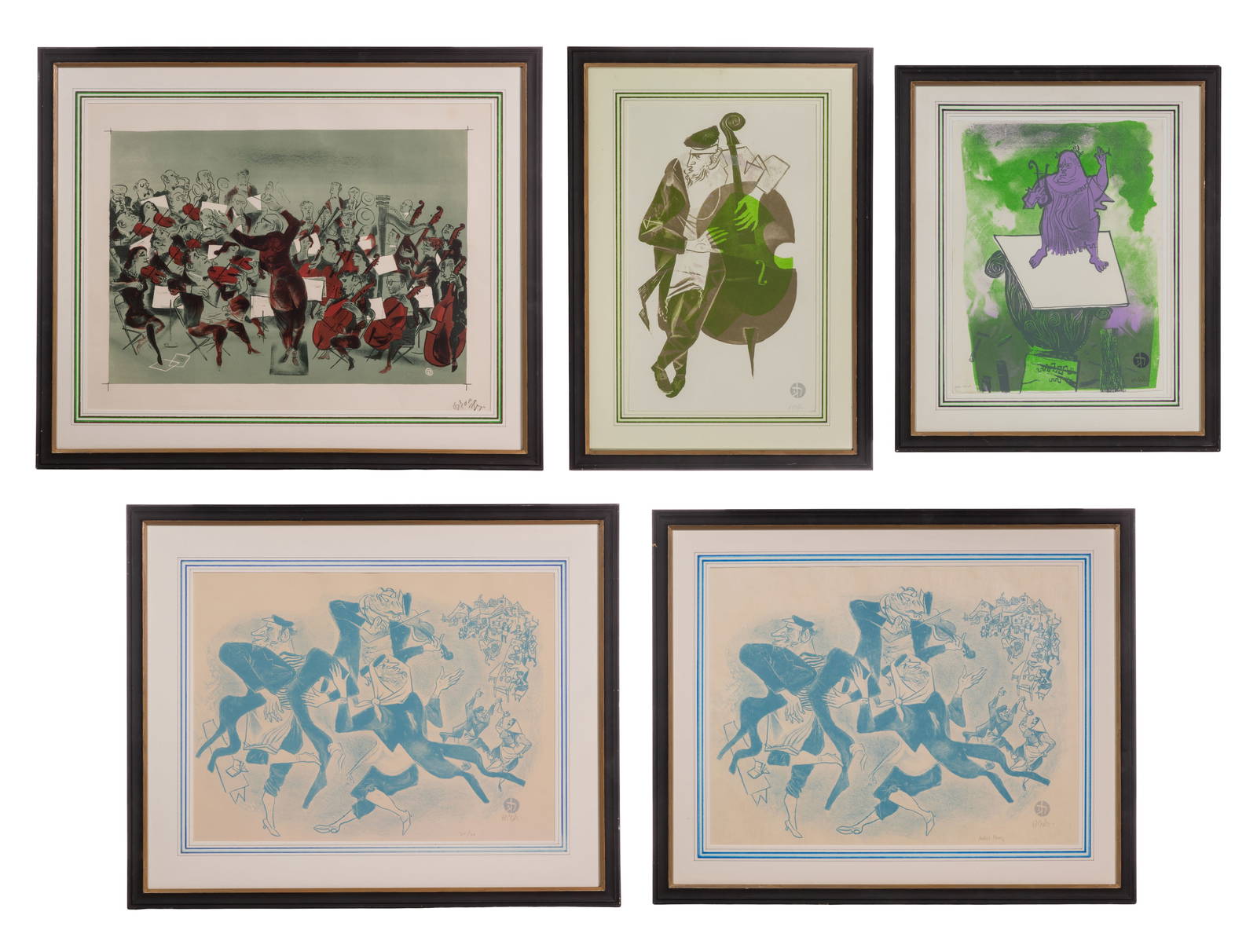 William Gropper (american, 1897-1977) Lithograph Collection Auction