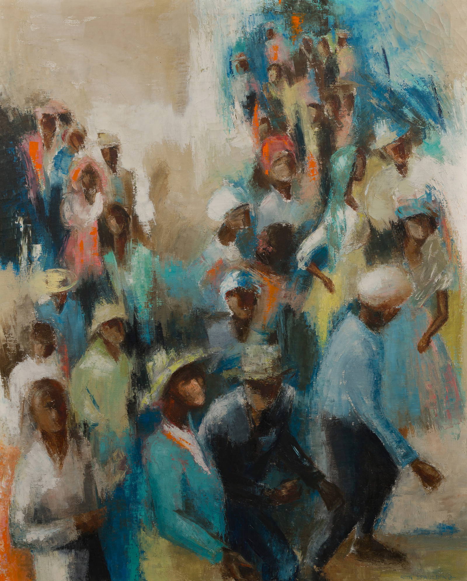 Rita Spaulding (20th Century) Oil On Canvas Auction