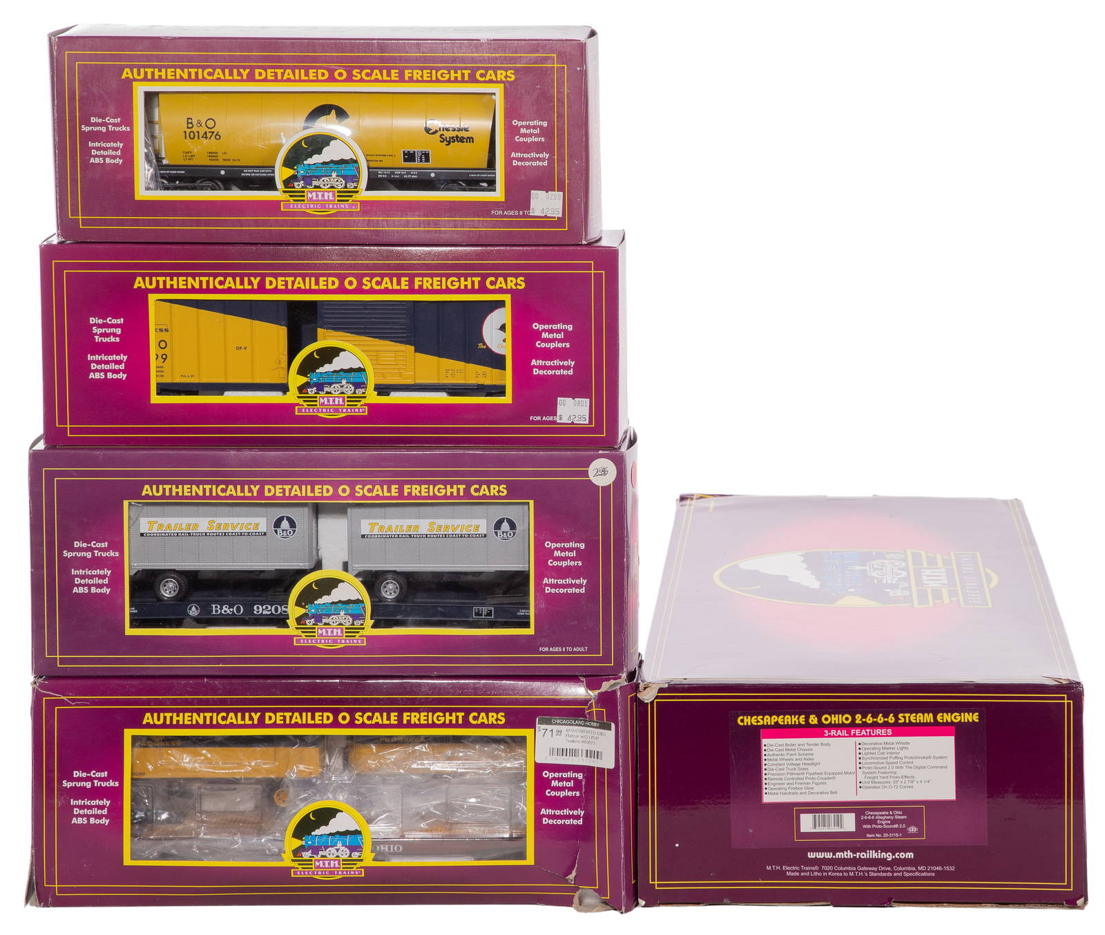 Mth Model Train O Scale Assortment Auction