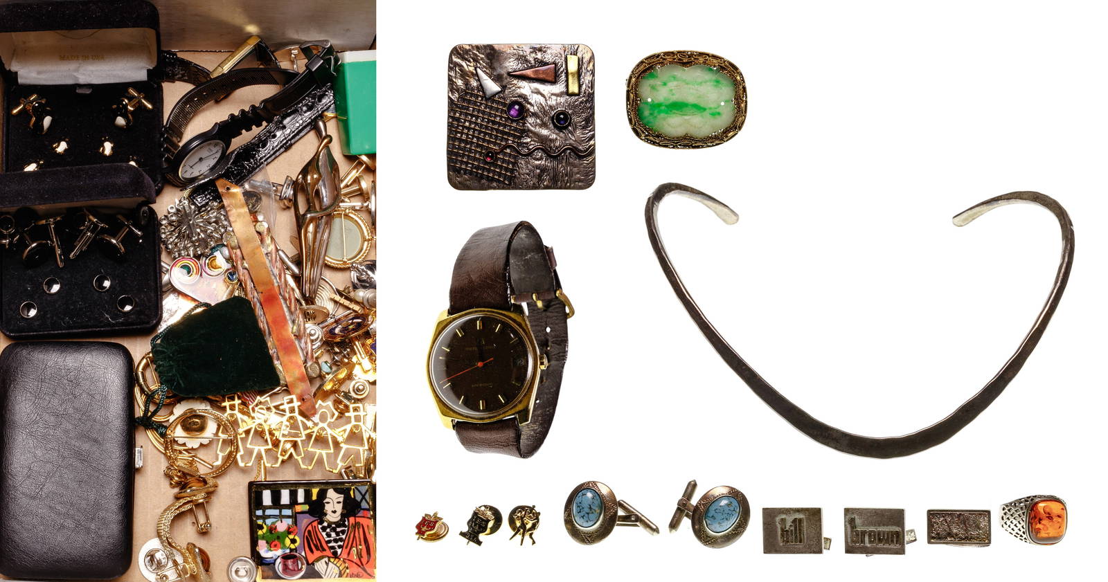 Gold, Sterling Silver And Costume Jewelry Collection Auction