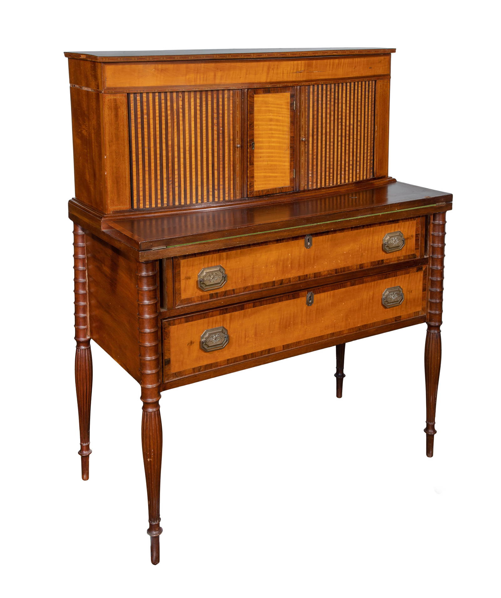 Federal Period Tambour Desk Auction