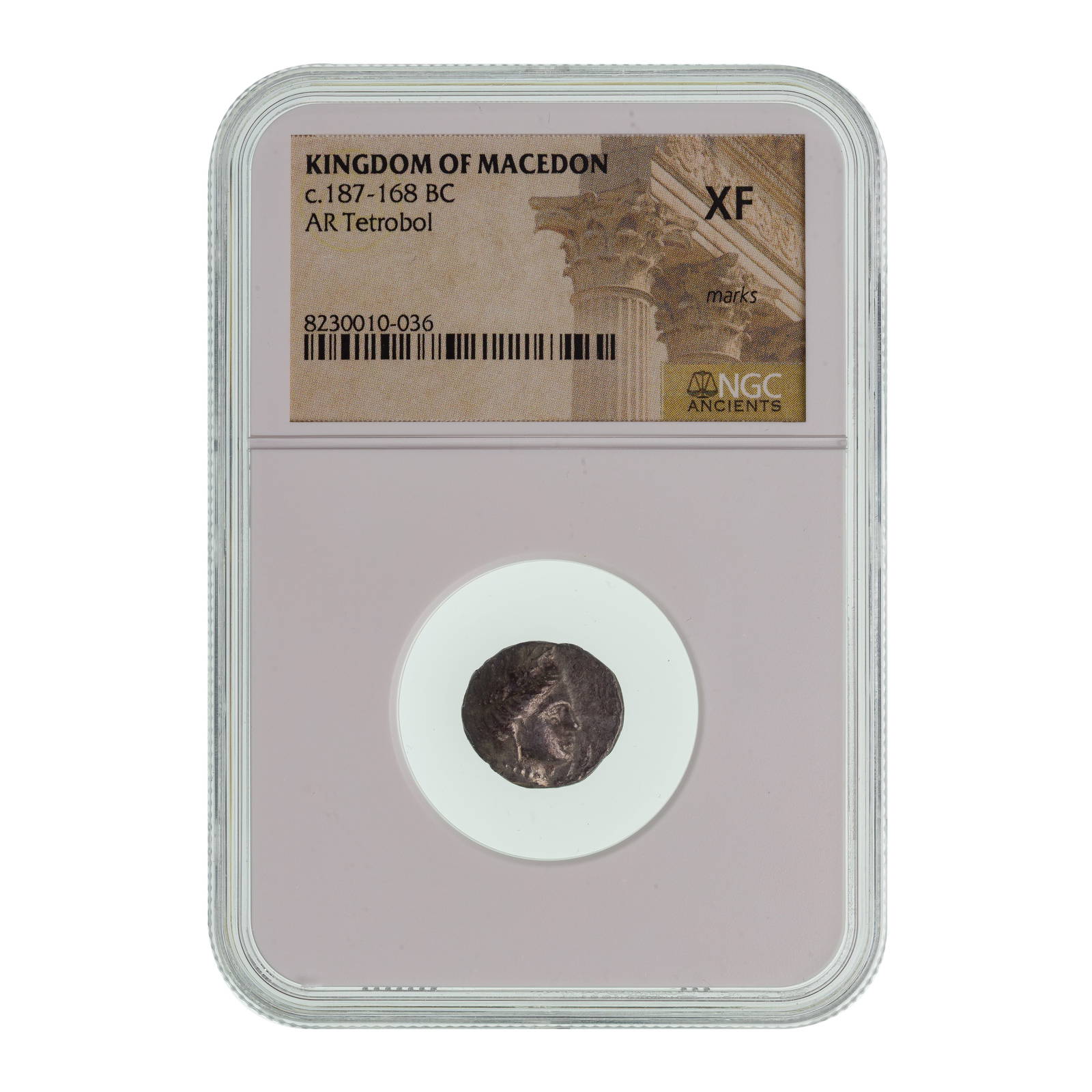 Kingdom Of Macedon, C.187-168 Bc, Ar Tetrobol Xf Ngc Auction