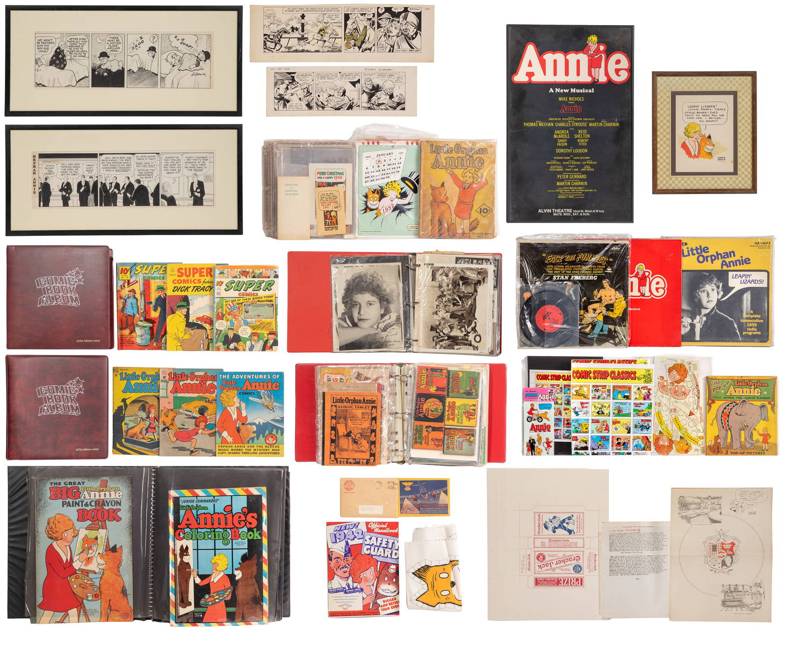 Little Orphan Annie Comic Book And Ephemera Assortment Auction