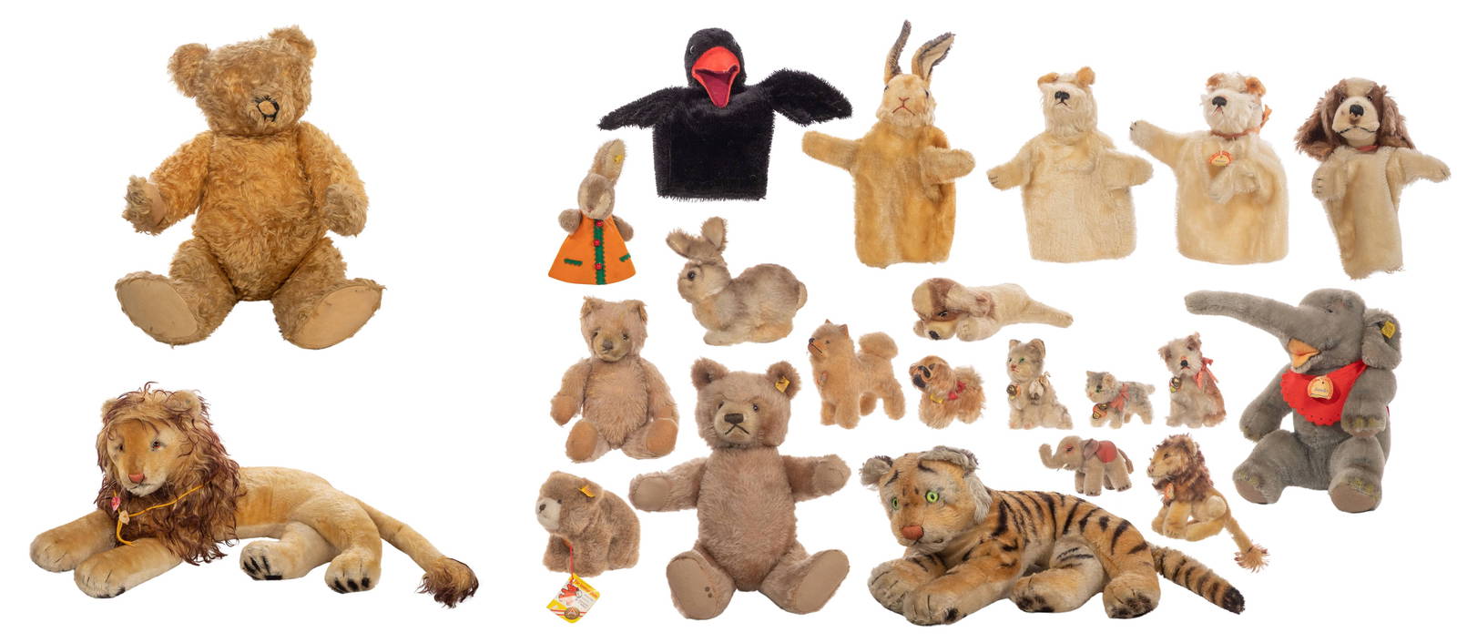 Steiff Stuffed Animal Assortment Auction