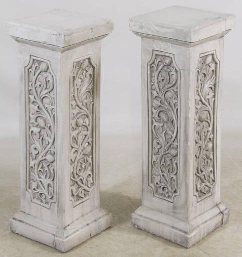 Cast Plaster Of Paris Architectural Pedestals