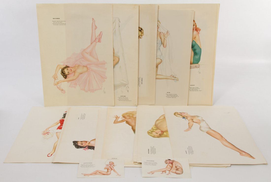 Vargas Varga Pin Up Girl Calendar Print Collection