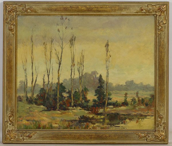 Herbert J. Day (American, 1875-1960) 'Lowlands' Oil on