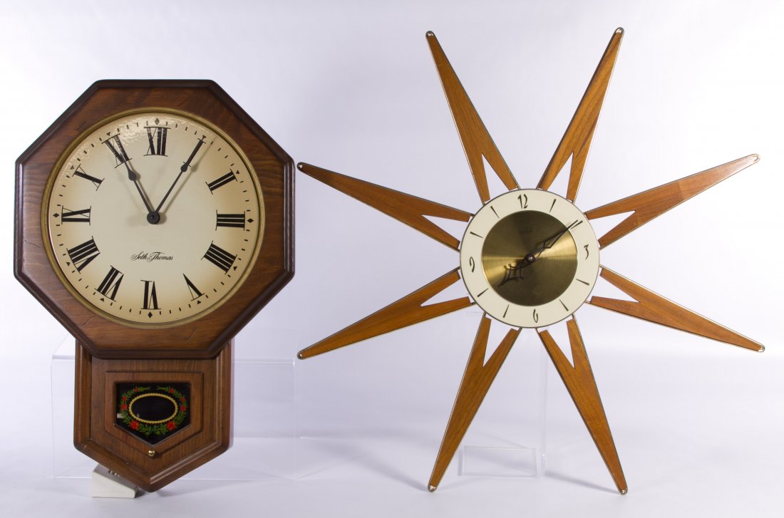 Roxhall Mid Century Modern Wall Clock