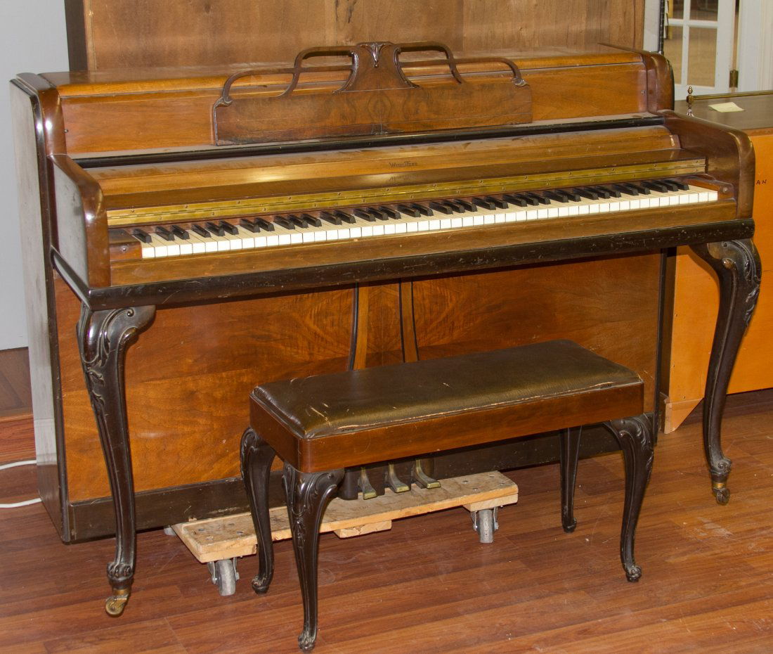 Wurlitzer Spinet Piano And Bench