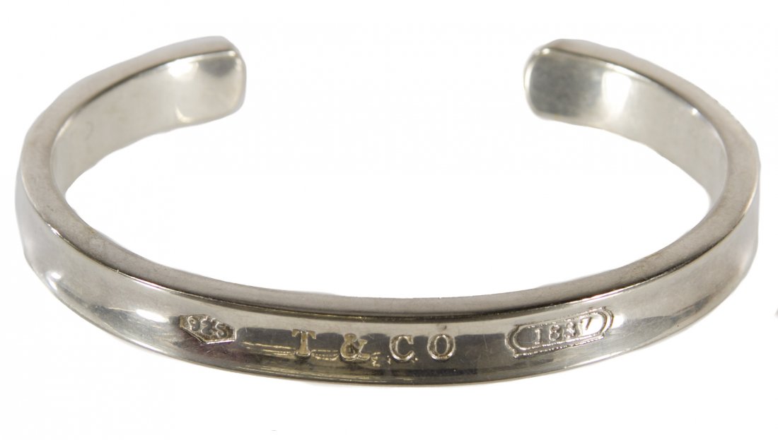 Tiffany & Co 'T&Co 1837' Sterling Silver Cuff Bracelet