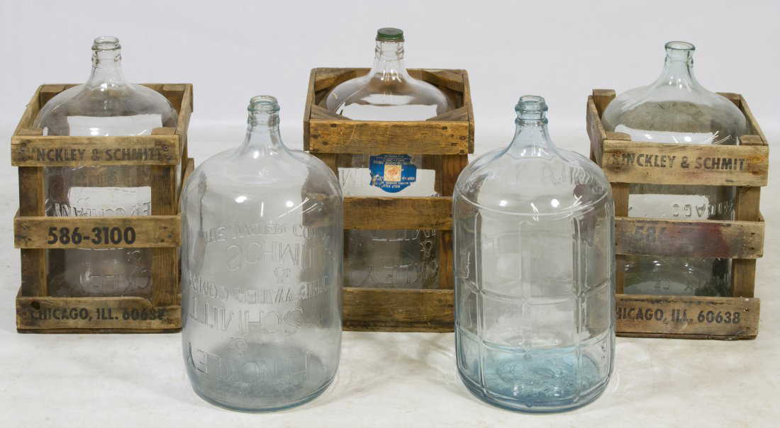 Hinckley And Schmitt Glass Water Jugs