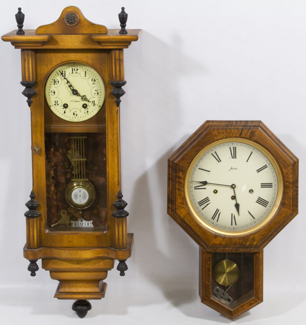 Fruitwood Wall Clock by P.F. Bollenbach