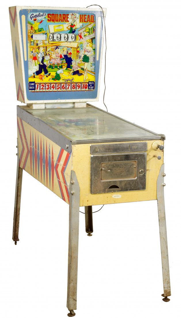 1963 Gottlieb's 'Square Head' Pinball Machine
