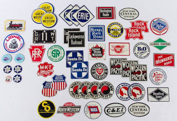 Post Cereal Tin Railroad Emblems