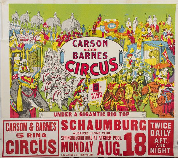 Carson & Barnes Circus Posters