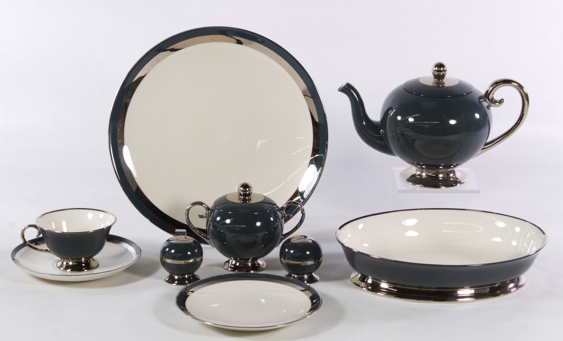 Flintridge 'Black Contessa' China Set - Feb 15, 2015 | Leonard Auction ...