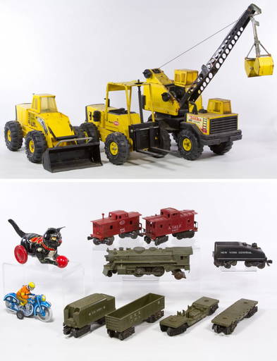 Tonka Truck, Marx Train And Friction Driven Toy