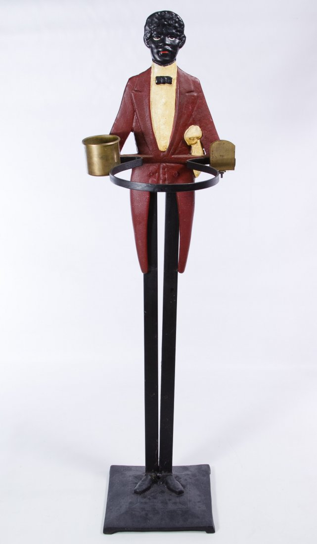 Black Americana Butler Ashtray Stand