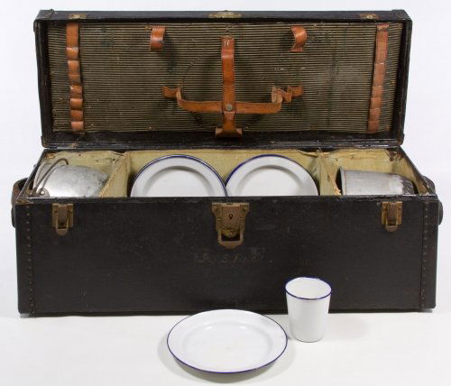 World War II 'USS Finch' Officer Mess Kit
