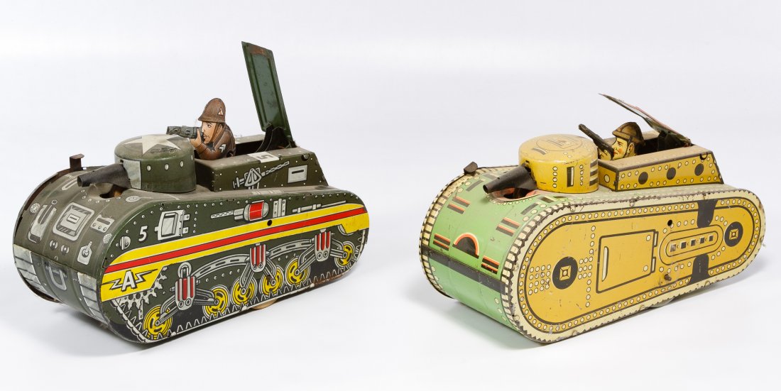 Marx Wind Up Tin Tanks