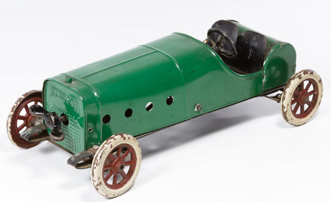 Structo Wind-up Pressed Steel Race Car