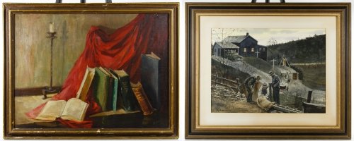 Beatrice Leonard (American, b.1889) 'Bookshelf' Still