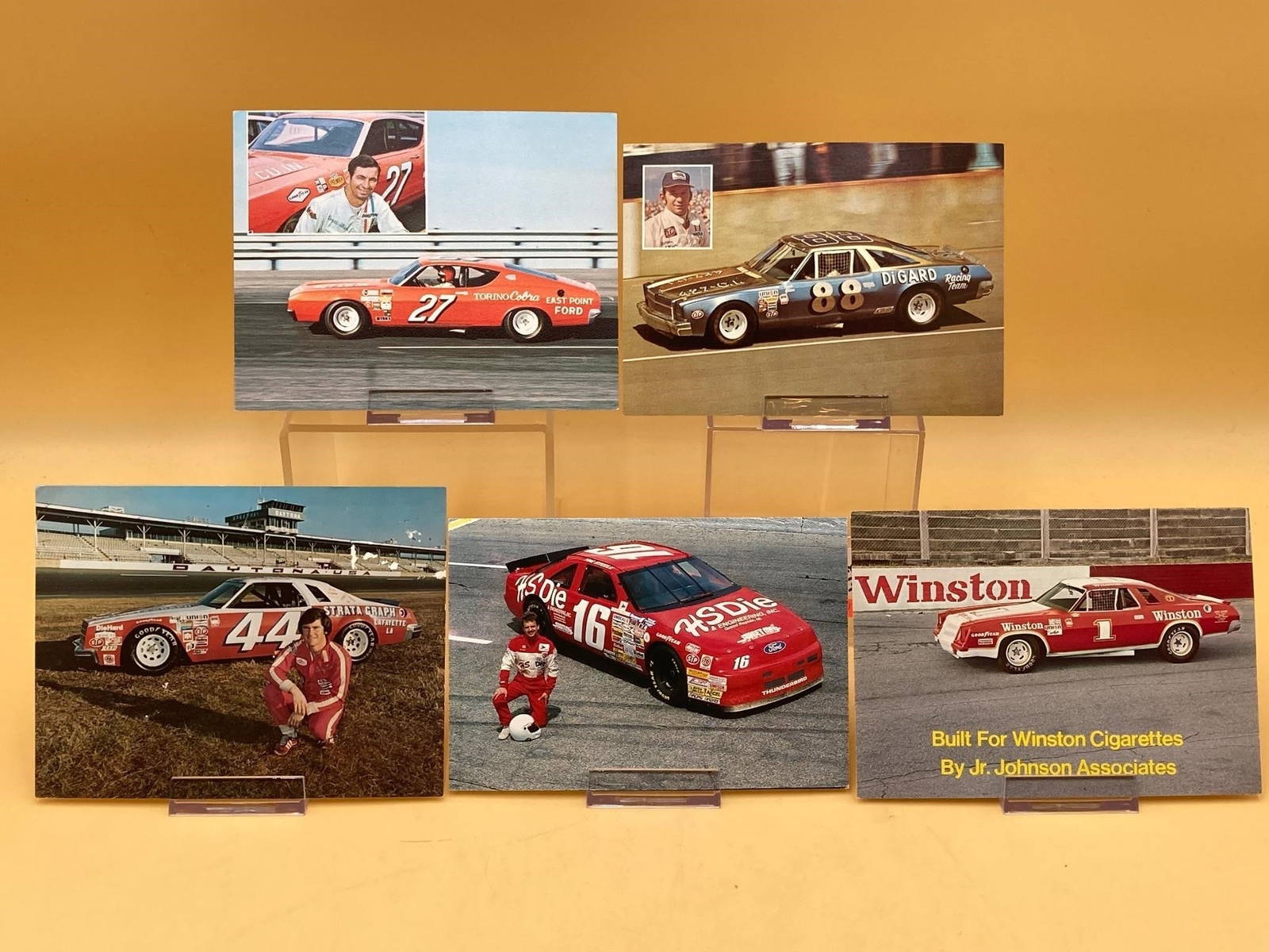 Vintage 1960s & 1970s Nascar Postcards Auction