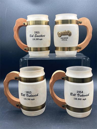 Siesta Ware 1952 1955 Indy 500 Winner Mugs
