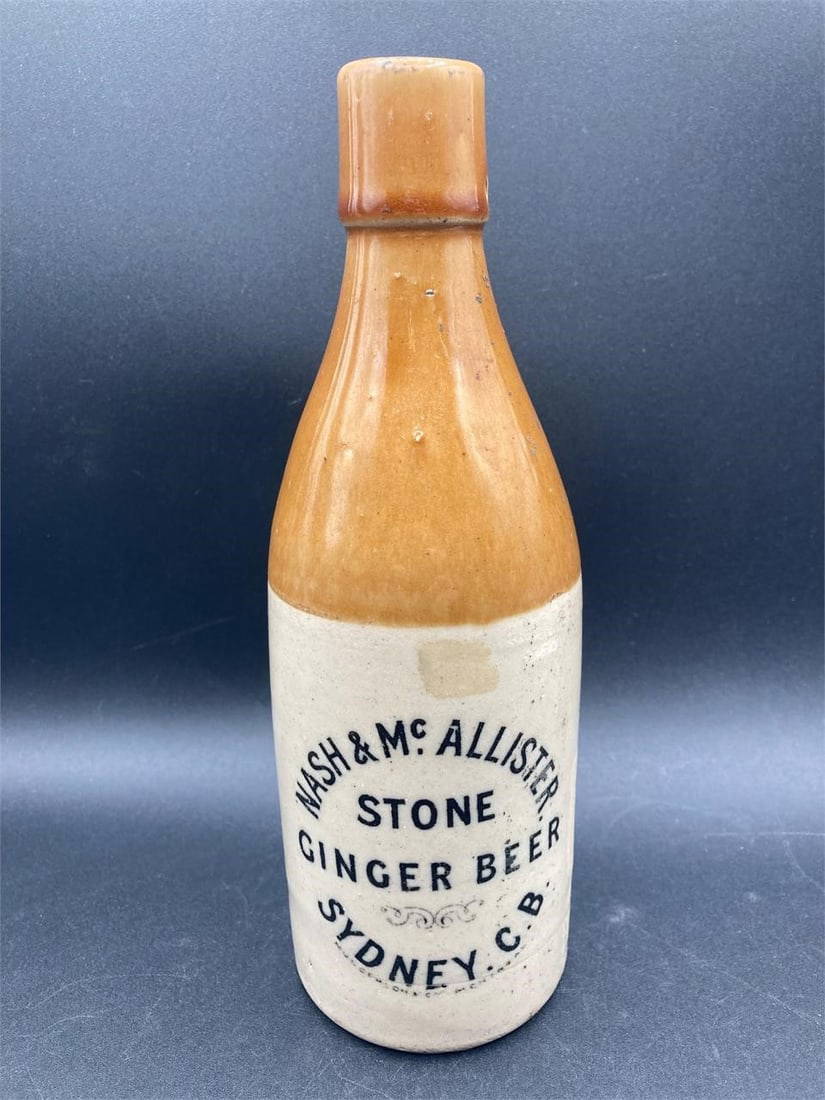 Nash & Mcallister Ginger Beer Stoneware Bottle Auction