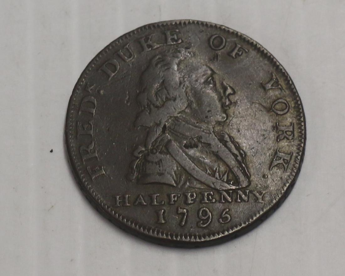 1795 DUKE OF YORK HALLF PENNY MEDAL