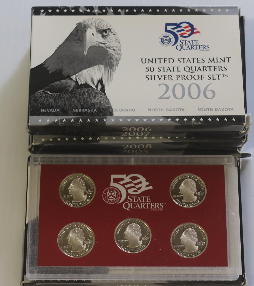 U.S. MINT 50 STATE QUARTERS SILVER PROOF SETS