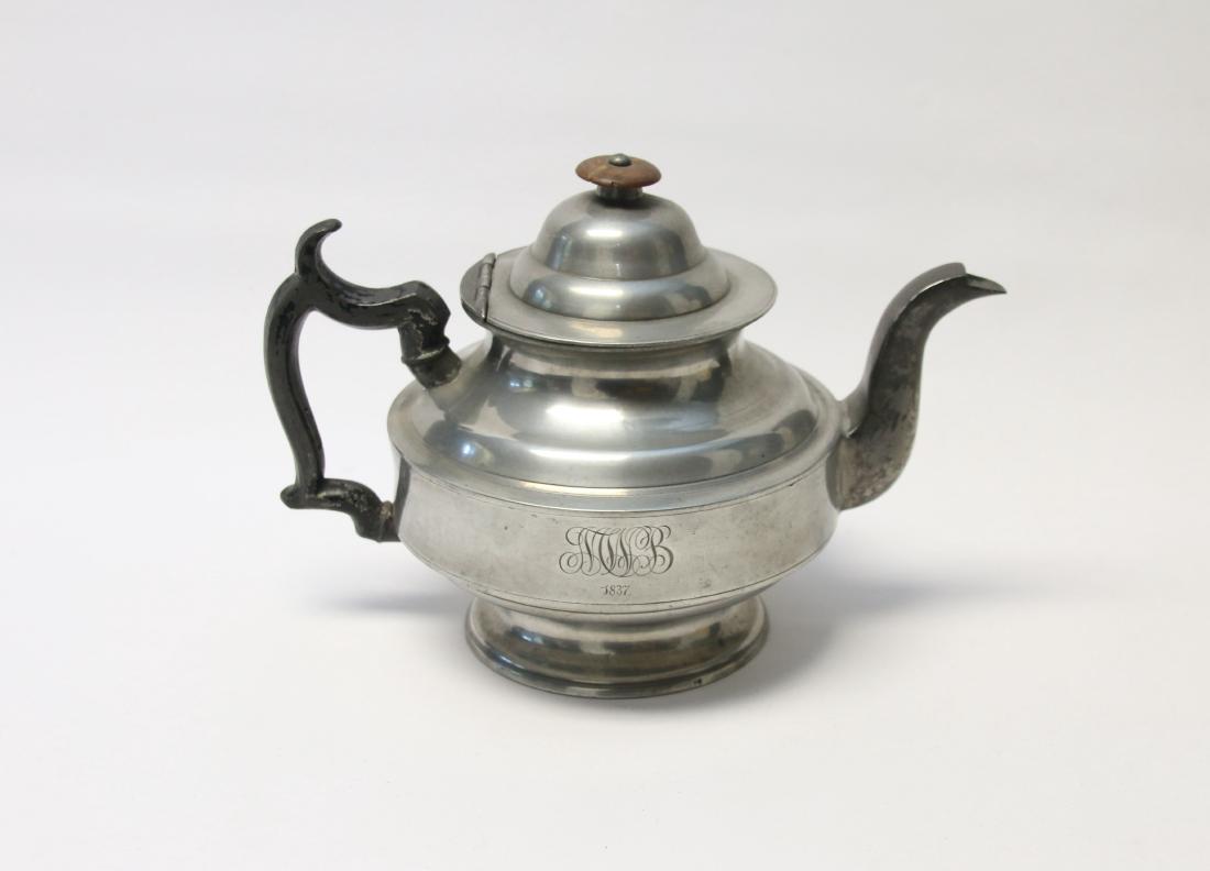 19TH CENTURY PEWTER TEA POT - Oct 07, 2017 | Hartzell's Auction Gallery ...