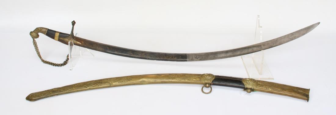 EARLY 19TH CENTURY SCIMITAR TYPE SWORD
