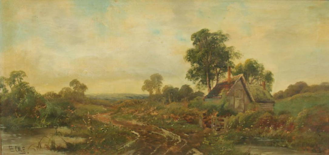 E. Cole Oil On Canvas