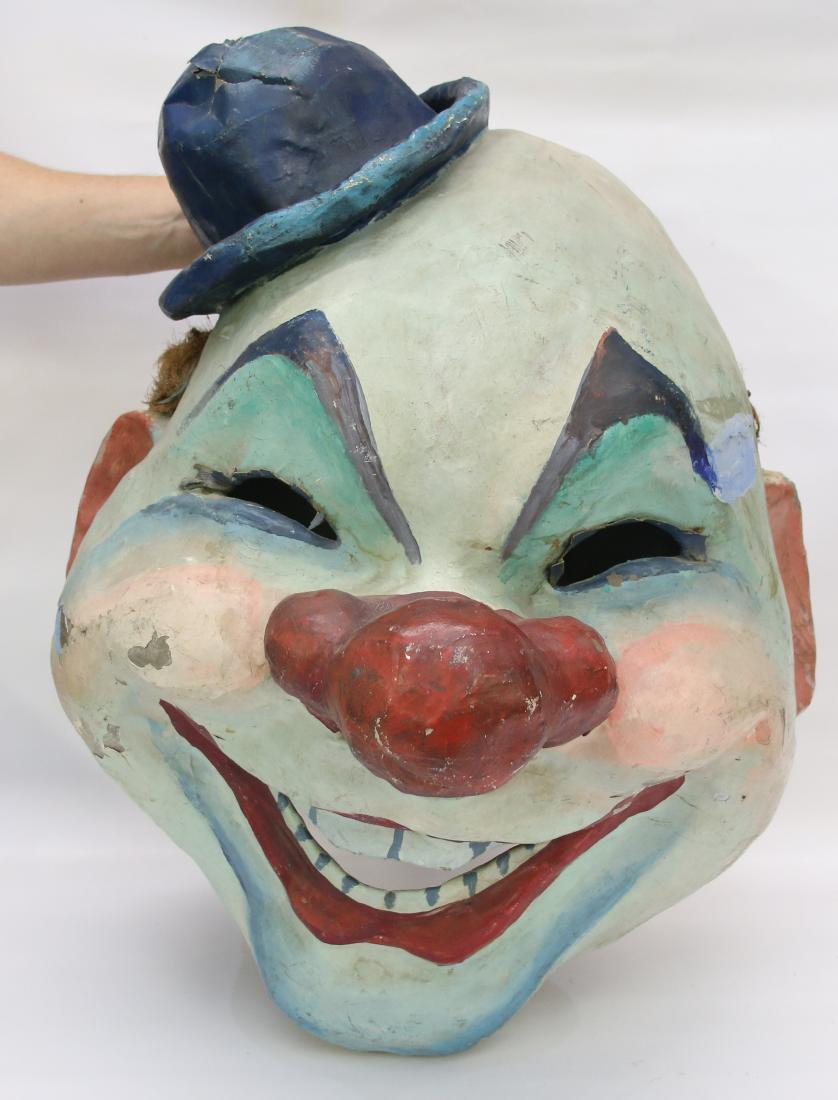 PAPER MACHE CLOWN MASK