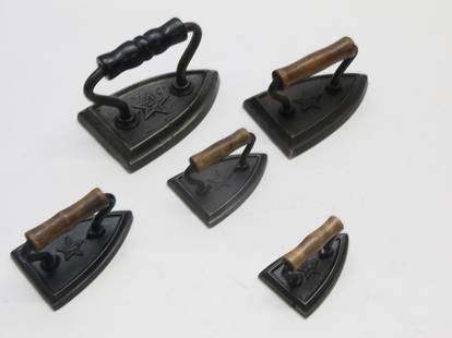 6 Miniature Sad Irons