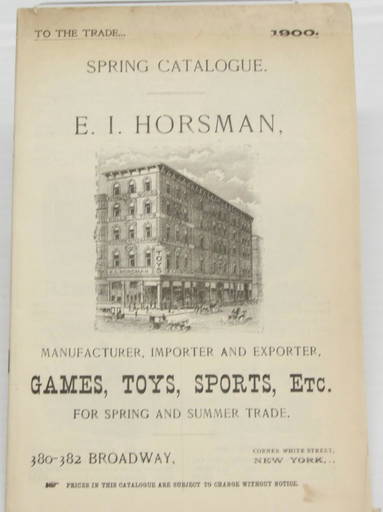 Vintage E.i. Horsman Catalog