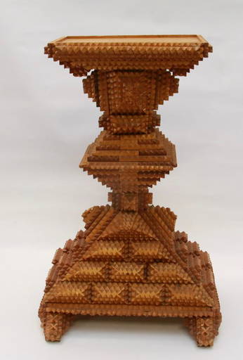 Tramp Art Plant Stand