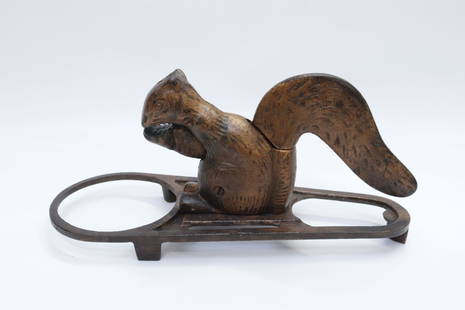 Old Cast Iron Squirrel Nutcracker
