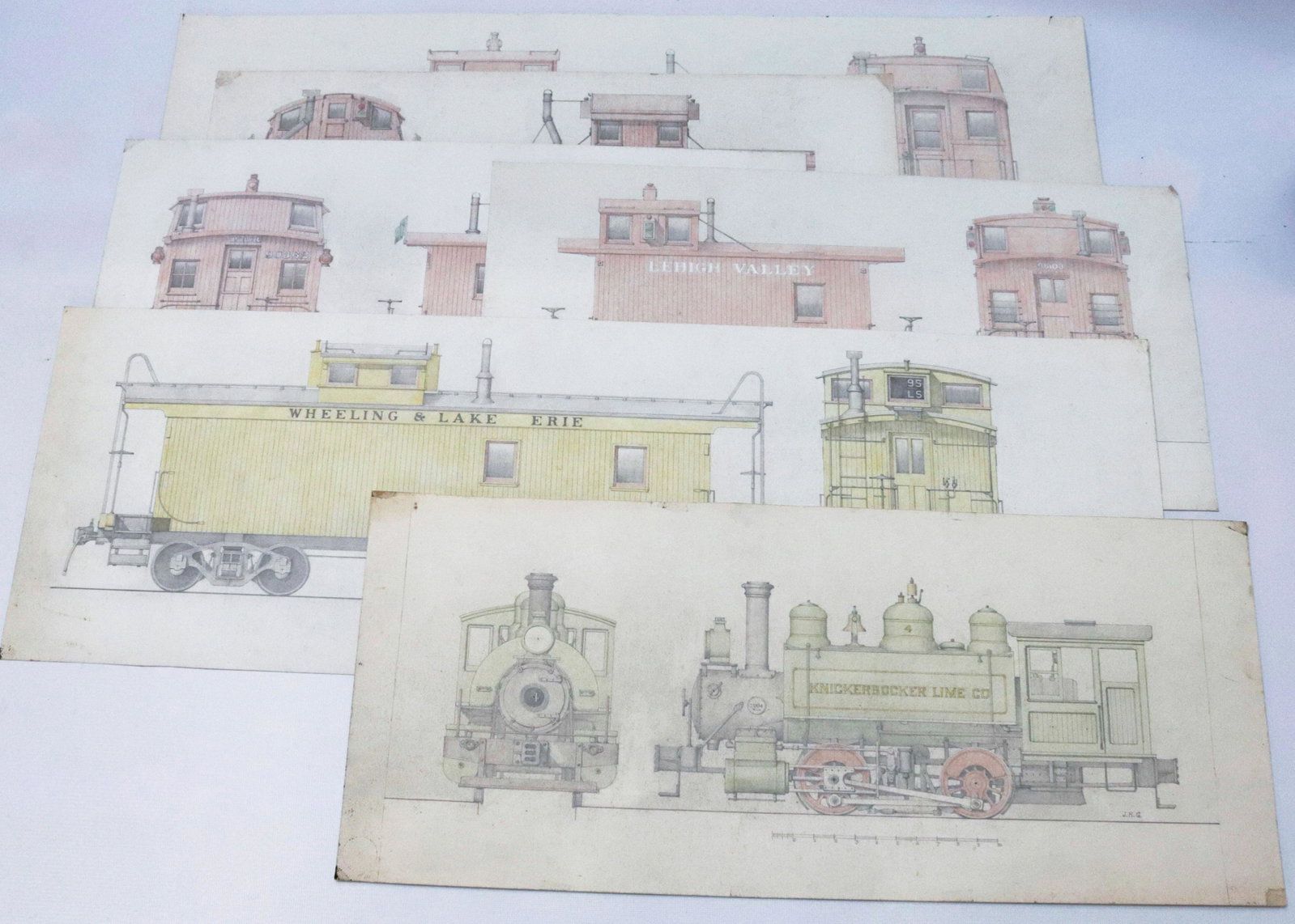 6 MODEL RAILROAD SCALE DRAWINGS | Barnebys