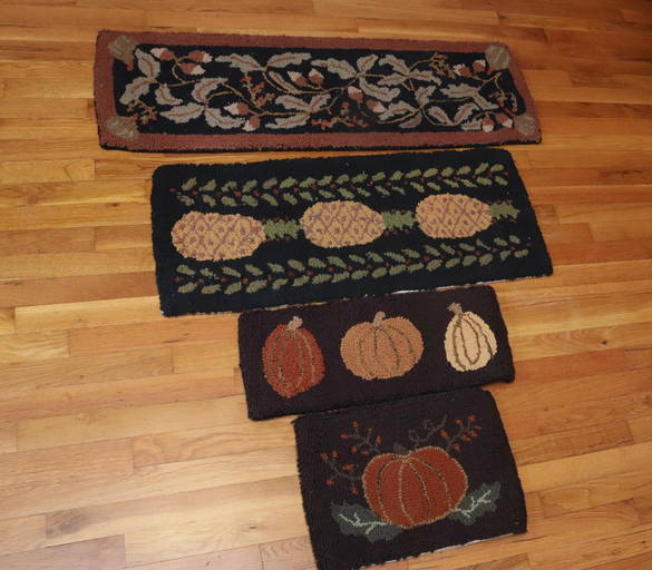 Group Of Modern Hooked Rugs