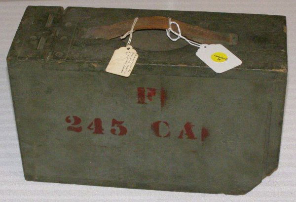 1039: BROWNING MACHINE GUN AMMO BOX CIRCA 1917 .30 CAL