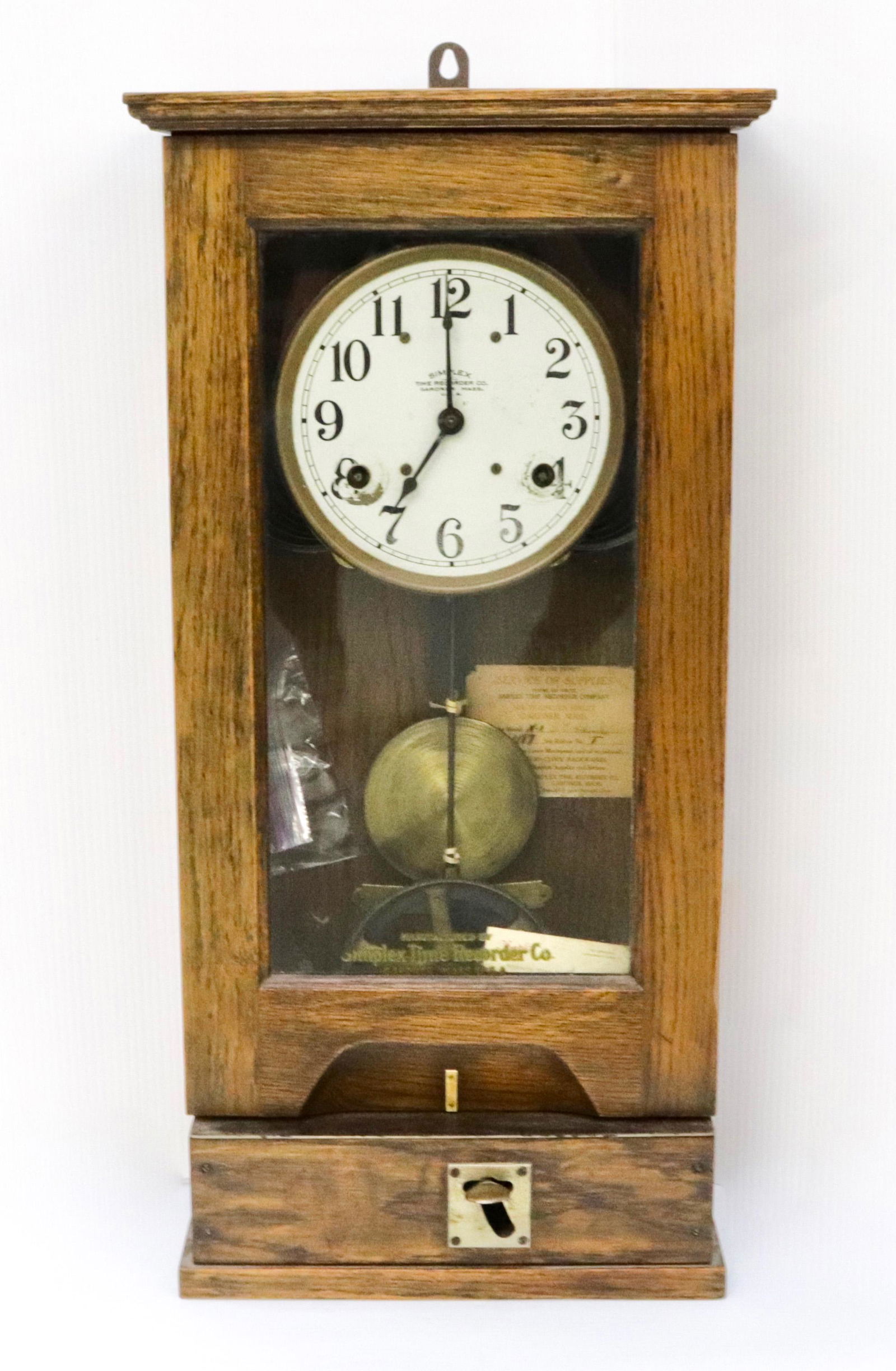 Simplex Time Recorder Clock