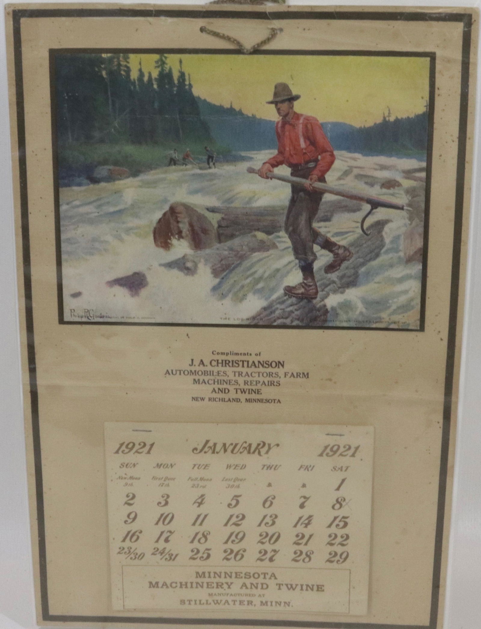 PHILIP R. GOODWIN 1921 ADVERTISING CALENDAR - Nov 01, 2020 | Hartzell's ...